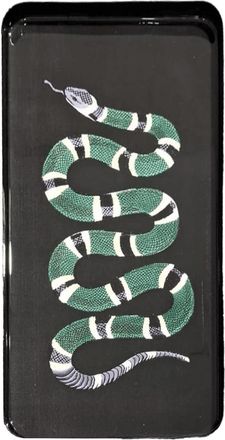 Les-Ottomans Printed Iron Tray-snake