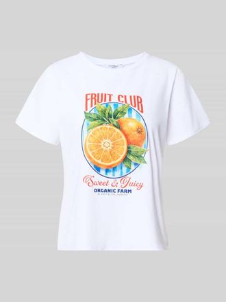 Zabaione T-Shirt mit Motiv-Print Modell Or44ange