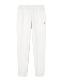 A|X Armani Exchange Femme, Pantalons, Blanc, Taille: 40 FR Pantaloni logo Strass Vita elasticizzata