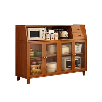 Generic Sideboard aus Holz, freistehender Aufbewahrungsschrank, ger&auml;umiges Sideboard mit Schubladen, geeignet for Caf&eacute;s und Restaurants(130x95x32cm)