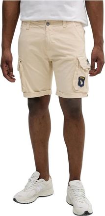 Alpha Industries Crew Patch Slim Short - Homme - Shorts - Beige - Taille: W33