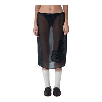 Cecilie Bahnsen Femme, Jupes, Noir, Taille: 32 FR Jupe midi Bambi