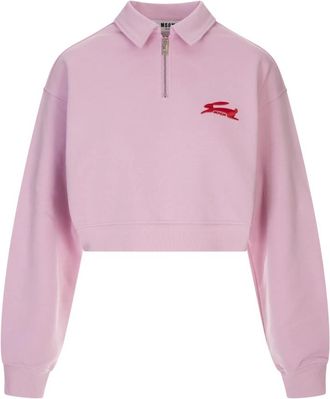 Msgm Msgm, Damen, Sweatshirts & Hoodies, Rosa, XSGröße