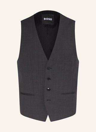 HUGO BOSS Anzugweste Huge Slim Fit grau