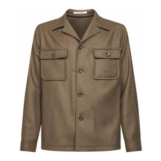 Tagliatore Einreihige Jacke mit vier Kn&ouml;pfen - - Jackets - Herren - Braun - 2XL