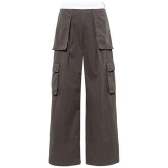 Alexander Wang Wide Hosen - - Trousers - Damen - Grau - S