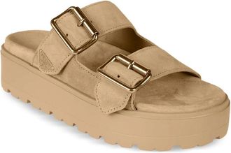 Prada Buckle Platform Sandals