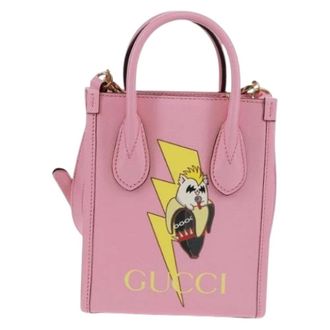 Gucci Pre-owned Cuir sacs-gucci - Femme - Pre-owned - Rose - Taille: ONE Size
