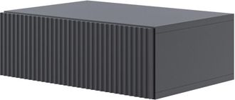 Selsey Veldio - Nachtkonsole mit Schublade, schwarz, 50 cm - Selsey