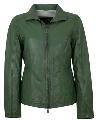 Jilani Lederjacke Kaja Jilani - Damen Lederjacke Lammnappa salbei gr&uuml;n