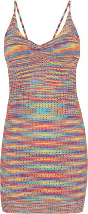 Mymo Kleid Frauen rot mehrfarbig