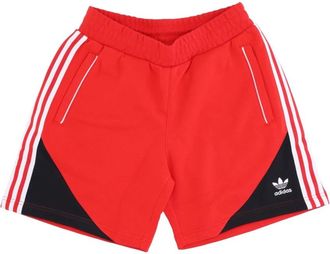 adidas Fleece Short Tracksuit Pants - - Sport - Herren - Rot - XL
