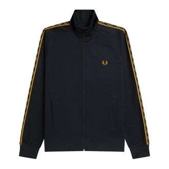 Fred Perry Tricot Track Jacket - - Sweatshirts & Hoodies - Herren - Blau - 2XL