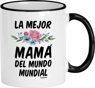 IUBBKI Regalos Para El Dia De La Madre La Mejor Mama Del Mundo Mundial 11 Oz Tasse Geschenkidee f&uuml;r Mama auf Spanisch Taza Para Cumplea&ntilde;os De Mami