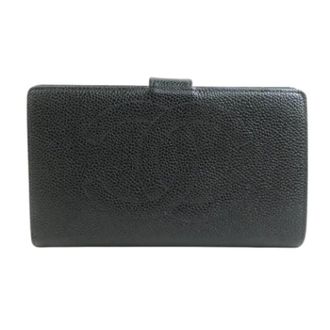 Chanel Portefeuille en cuir Pre-owned - Femme - Pre-owned - Noir - Taille: ONE Size
