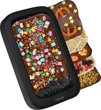 STONELINE Antihaft Beschichtete Schokoladenform Tief 22,5x14 cm mit K&uuml;hlung zum Schokolade Selber Machen BPA frei, Dubai Schokolade Form f&uuml;r DIY Schokolade Gebu