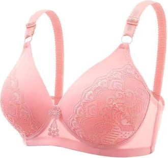 Generic Mon panier annonce pour femmes, bretelles r&eacute;glables, couverture compl&egrave;te, soutien-gorge confortable sans armature, soutien-gorge sans armatures, Rose,