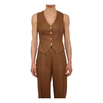 Elisabetta Franchi Damen, Jacken, Braun, SGr&ouml;&szlig;e