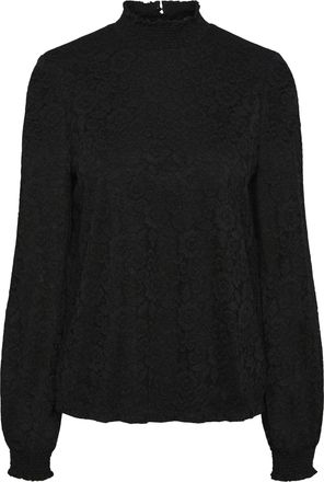 Pieces Pcfauna Ls Lace Top