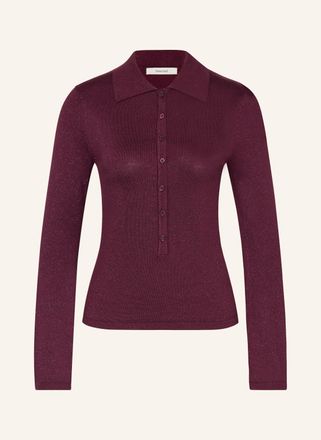 Selected Pullover Mit Glitzergarn rot