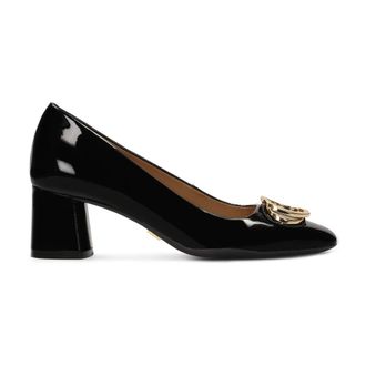 Kazar Bequeme lackierte Pumps mit Metallakzenten - - Shoes - Damen - Schwarzk - 37 EU