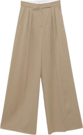 Max Mara Femme, Pantalons, Brun, Taille: 42 FR Long Trouser