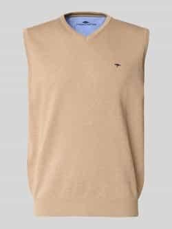 Fynch-Hatton Pullunder mit Label-Stitching