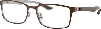 Ray-Ban unisex, Accessoires, Brun, Taille: 55 MM Rx8424 Optical Frame