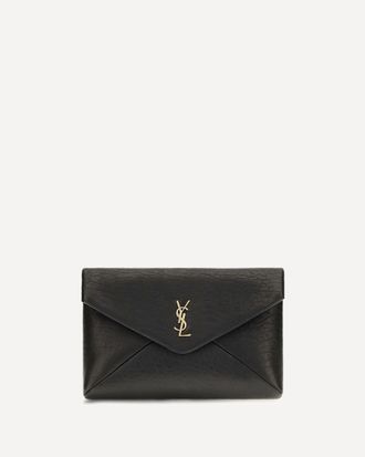 Saint Laurent Envelope leather Clutch Female UNI
