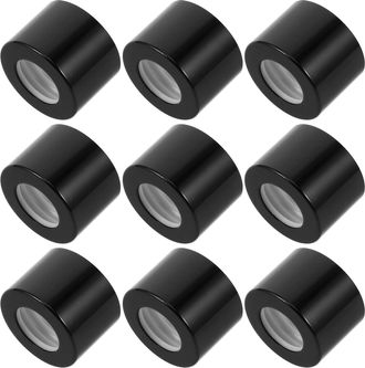 Artibetter DECHOUS 10 St&uuml;ck Wiederbef&uuml;llbare Schwarze Diffusorflaschenverschl&uuml;sse 24 Z&auml;hne Metall Ersatzkappen f&uuml;r Duftst&auml;bchen Diffusorflaschen mit Zuverl&auml;ssige