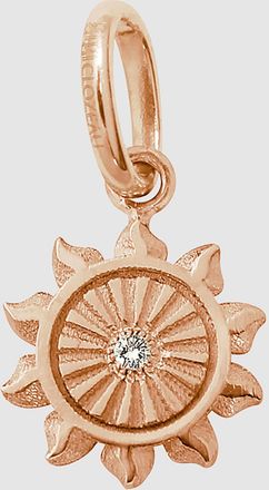 Gigi Clozeau Pendentif Lucky Sun Diamant Or Rose