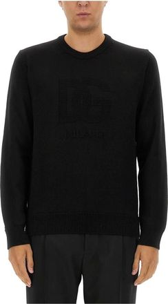 Dolce & Gabbana Homme, Pulls, Noir, Taille: XL Pull Girocollo M/L