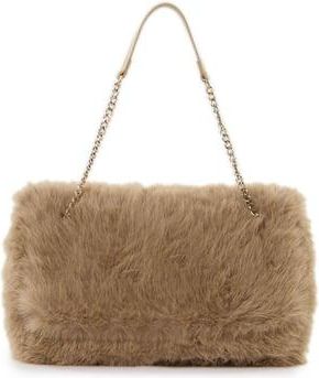 Au Printemps Paris Sac &agrave; bandouli&egrave;re en fausse fourrure
