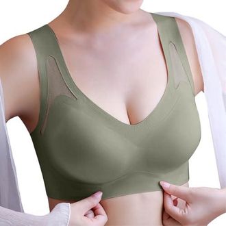 Generic Soutien Gorge Invisible Soutien Gorge sans Armature Brassiere Femme sans Armature De Classique &Eacute;pousant Le Dos Beaut&eacute; Seamless Maintien Poitrine Fixe 