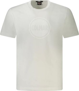 Colmar Homme, Tops, Blanc, Taille: 2XL T-shirt &agrave; manches courtes