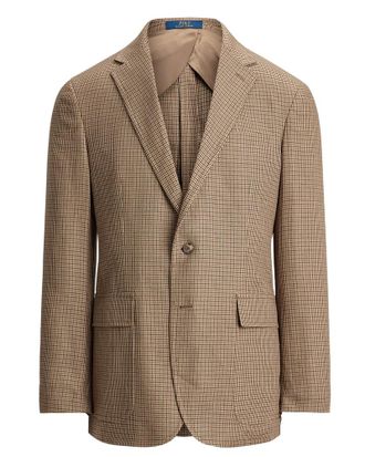 Ralph Lauren Teilgef&uuml;ttertes 3-Knopf Sakko aus einem Leinen-Mix, Modern Fit in