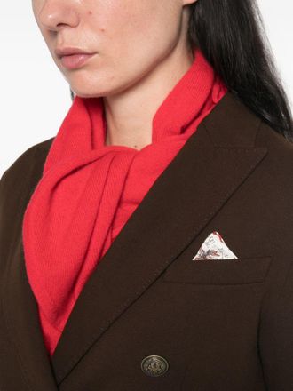 Circolo 1901 Double-Breasted Cotton Blazer - Black