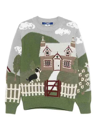Junya Watanabe Pull Col Rond - Multicolore