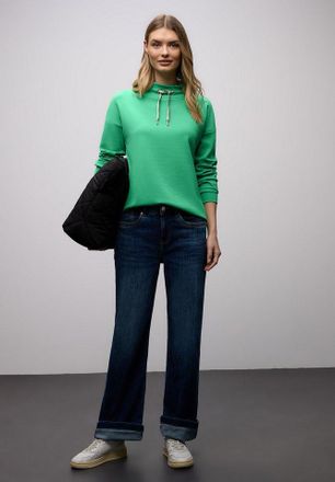 Street One Langarmshirt im Silk Look