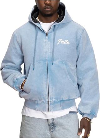 Patta Homme, Sweatshirts et sweats &agrave; capuche, Bleu, Taille: S Peace Canvas Hooded Jacket