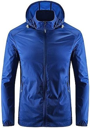Generic Veste Running Homme,Hommes &Eacute;t&eacute; Peau Lumi&egrave;re Respirant Glace Soie Soleil V&ecirc;tements De Manteau Ext&eacute;rieur Coupe-Vent Chemise De Veste en Jean Homme Noire