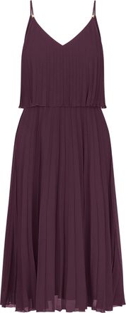 Apart Fashion APART kurzes Plisseekleid in 2in1 Optik, Pflaume, 40