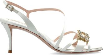 Roger Vivier Femme, Chaussures, Blanc, Taille: 40 EU Sandales &agrave; Talons
