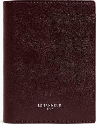 Le Tanneur Portefeuille vertical zipp&eacute; Lucien en cuir huil&eacute;