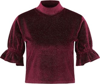 Mymo Damen 4059275847991 Bluse, Bordeaux, S (14er Pack)