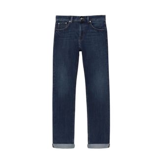 Dondup Blaue Jeans Regular Fit Saubere Dunkle Waschung - - Jeans - Herren - Blau - W38