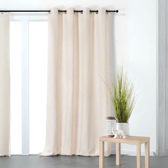 HOME MAISON Voilage Pur Lin - 145x260cm - Ecru