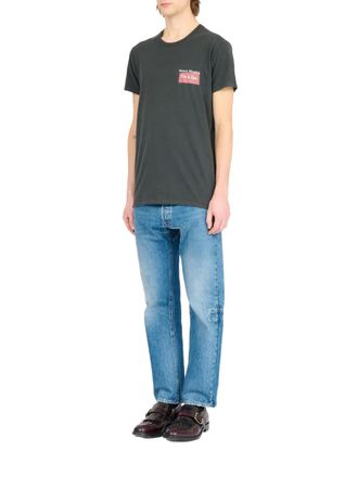 Maison Margiela Printed Cotton T-Shirt - Gray