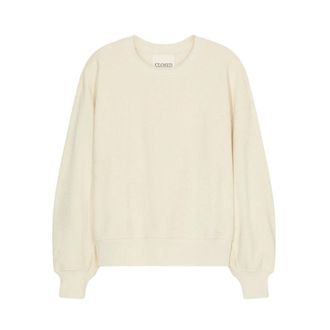 Closed Femme, Sweatshirts et sweats &agrave; capuche, Beige, Taille: 42 FR Jersey