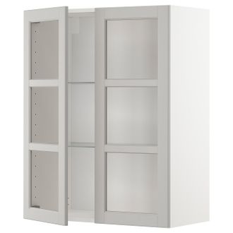 IKEA METOD Wandschrank mit B&ouml;den/2 Glast&uuml;ren